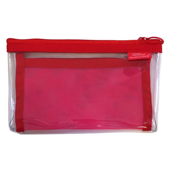 ココちゃん メッシュポケット ペンケース レッド RYZ-1082 : 文具・文房具のKDM ヤフー店 - 通販 - Yahoo!ショッピング