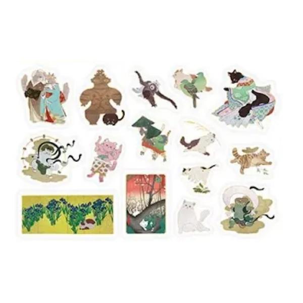 フレークシール Nyapanese Art NEKO 45ピース入 若葉 BS-FG209 : 文具・文房具のKDM ヤフー店 - 通販 ...