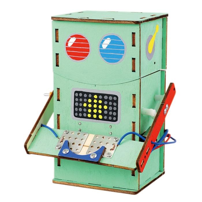 コインを食べる!?木製貯金箱ロボット工作キット アーテック 夏休み工作キット 工作 自由研究 自由工作 小学生 キット クラフト 男の子 女の子 木工工作 貯金箱 : キープオンショップ・学習 ...