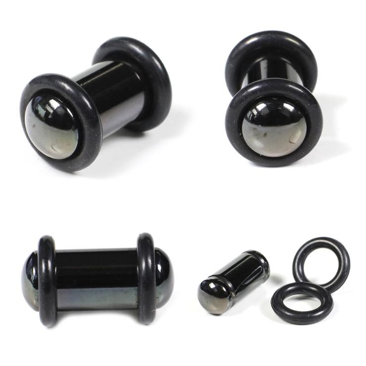 ボディピアス プラグ ブラック 2G(6mm) PLUG BLACK サージカルステンレス316L カラーコーティング 両側ゴムで固定 イヤーロブ 2ゲージ┃ : bp-plug-bk-2g ...