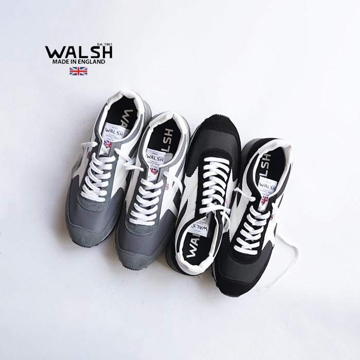 WALSH ウォルシュ TORNADO-T トルネード トレイル スニーカー シューズ ランニングシューズ イギリス製 グレー ブラック メンズ シンプル :WALSH-TORNADO-T ...