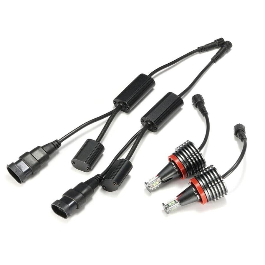 BMW LED イカリング エンジェル ホワイト H8 7000K 80W E82 E87 E90 E91 LCI E92 E93 E60LCI E61LCI E63LCI F01 E84 ...