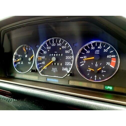 メルセデス ベンツ W124 W126 スピードメーター リング パネル クローム カスタム アクセサリー : 敬一商店 - 通販 ...