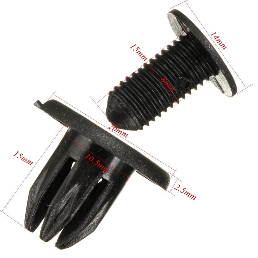 MINI クリップ ファスナー リベット 10個 7130702966 ホイール アーチ スプラッシュ ガード BMW ミニ R50 R52 ...