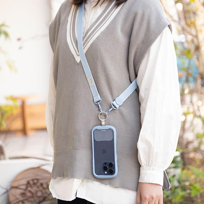 iFace スマホショルダーストラップ iPhone android ストラップ ホルダー 携帯ストラップホルダー 携帯ストラップ スマホストラップ クリア 韓国 : Hamee(ハミィ ...