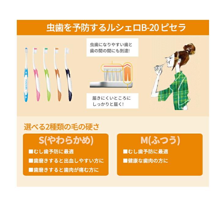 ジーシー GC ルシェロ B-20 ピセラ 歯ブラシ ミディアム M 5本 : gc-b20sx5 : KELLYSヤフーショッピング店 - 通販 - Yahoo!ショッピング