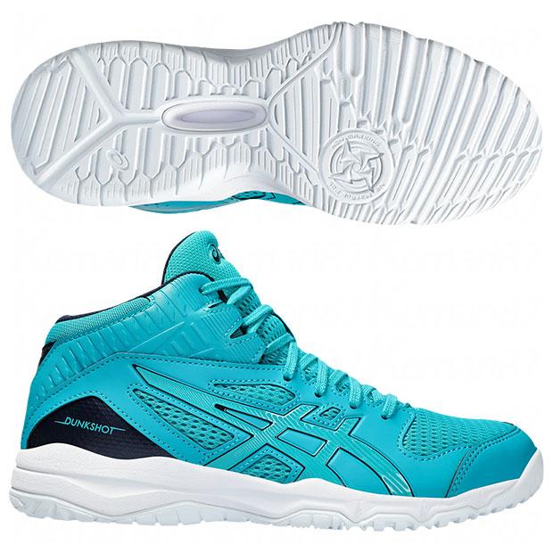 アシックス(ASICS) バスケットボールシューズ ダンクショットMB9 1064A006 ラグーン/ミッドナイト 21cm ASICS（アシックス） ジュニア ダンクショット MB 9 ラグーン