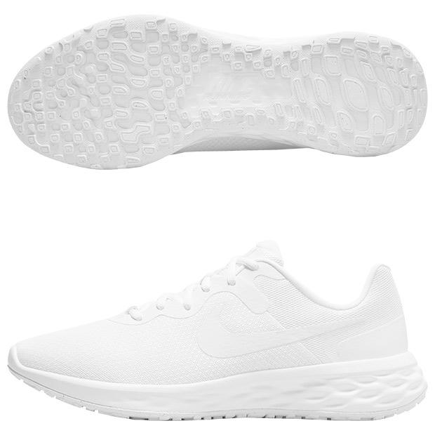NIKE レボリューション 6 NN ホワイト×ホワイト 【NIKE|ナイキ】ランニングシューズdc3728-102 : Kemari87 Y ...