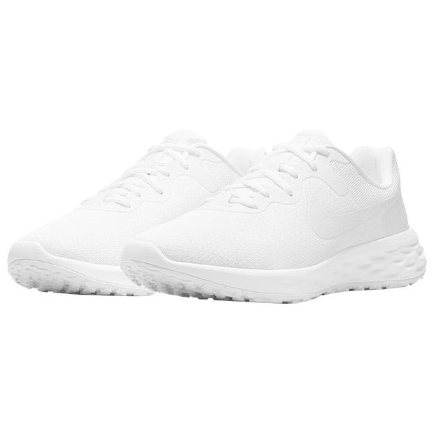 NIKE レボリューション 6 NN ホワイト×ホワイト 【NIKE|ナイキ】ランニングシューズdc3728-102 : Kemari87 Y ...
