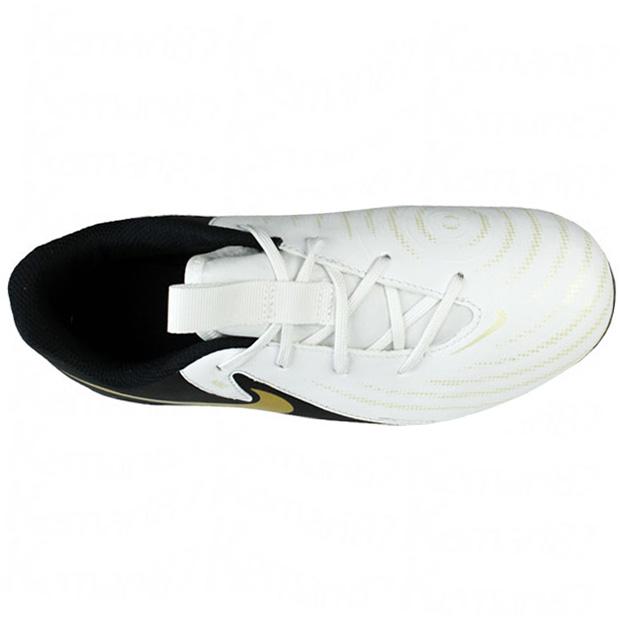 NIKE ジュニア ファントム GX 2 アカデミー FG/MG ホワイト×ブラック 【NIKE|ナイキ】ジュニアサッカースパイクfd6722 ...