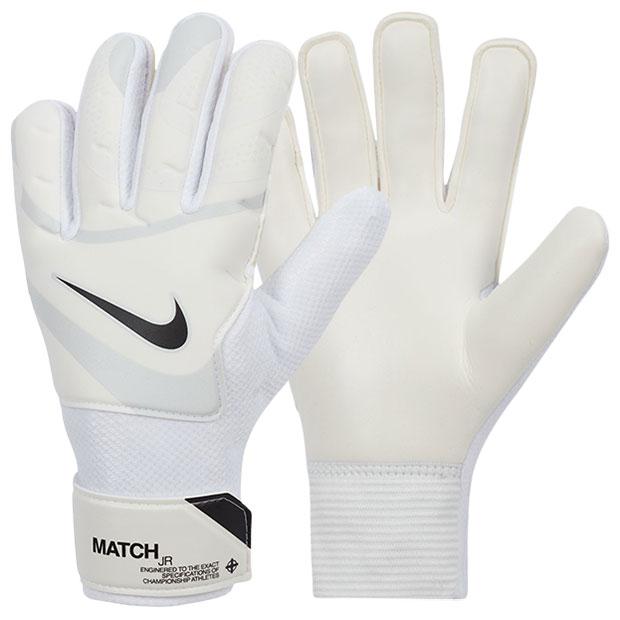 NIKE ジュニア GK マッチ ホワイト×ピュアプラチナ 【NIKE|ナイキ】サッカーフットサルゴールキーパーグローブfj4864-100 ...