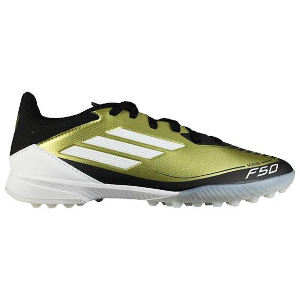 ジュニア F50 MESSI LEAGUE TF ゴールドメタリック×フットウェアホワイト 【adidas|アディダス】サッカーフットサル ...