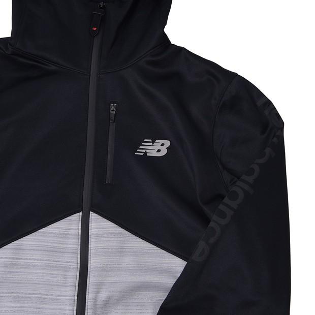 New Balance（ニューバランス） NBST ヴェクタースピードスウェットフルジップフーディ ブラック 【NewBalance|ニュー ...
