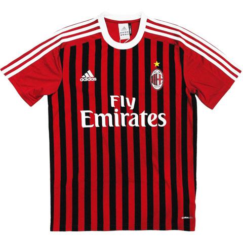 adidas ACミラン 11-12 ホーム半袖レプリカTシャツ 【adidas adidas ACミラン 11-12 ホーム半袖レプリカTシャツ 【adidas