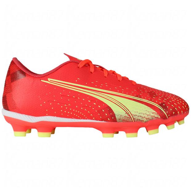 ジュニア ウルトラ プレイ HG/AG +MID JR フェアリーコーラル×フィジーライト 【PUMA|プーマ】ジュニアサッカースパイク ...
