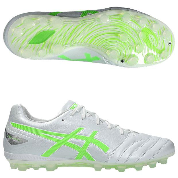 ASICS アシックス DS LIGHT PRO AG(ホワイト×グリーンゲッコー) 1103A096 106 サッカー スパイク DSライト 人工芝用 ASICS（アシックス） DSライト プロ AG ホワイト×グリーンゲッコ