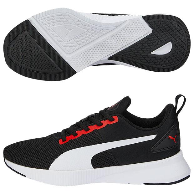 PUMA（プーマ） ジュニア フライヤー ランナー JR プーマブラック×プーマホワイト 【PUMA|プーマ】ジュニアランニングシューズ ...