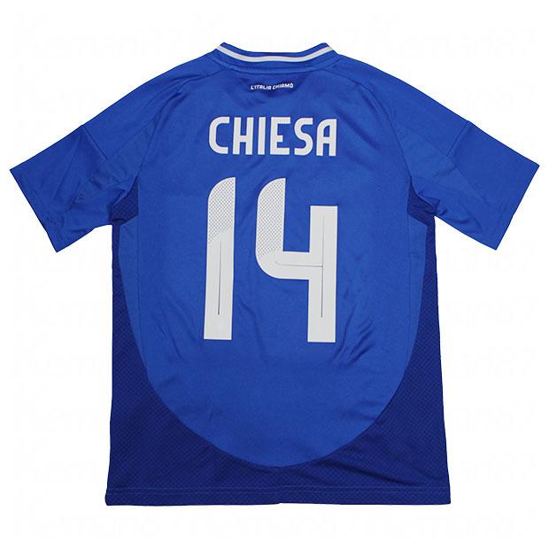 ジュニア イタリア代表 2024 ホーム 半袖レプリカユニフォーム 14.フェデリコ・キエーザ 【adidas|アディダス】ナシ ...
