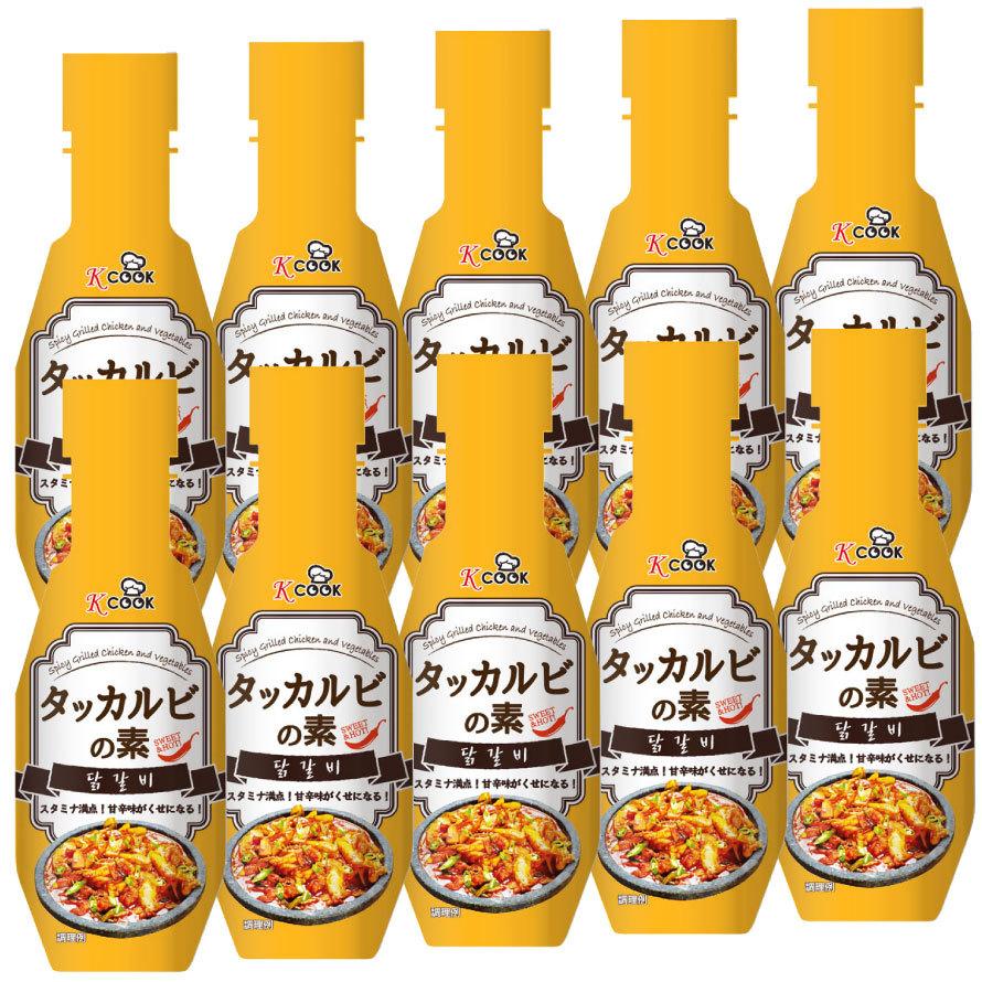 K-Cook タッカルビの素 235g 10本 甘辛いタレで鶏肉と野菜を炒めた韓国家庭料理が簡単に！ :kcook-dak-galbi-no-moto235-n-0010:健美choice健美 ...