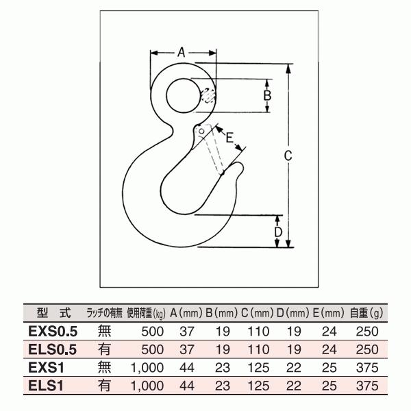 スリーエッチ アイフック EXS0.5 ラッチ無 使用荷重0.5t ステンレス金物 HHH : 建築土木ストア - 通販 - Yahoo!ショッピング