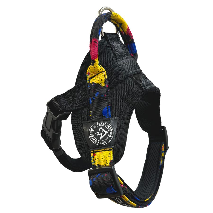 フィールドマスター ヘッドインハーネス（デザイン） S（7kg以下） 小型犬 走りやすい 負担軽減 簡単装着 頑丈 調節可能 ハンドル付き FIELDMASTER ...