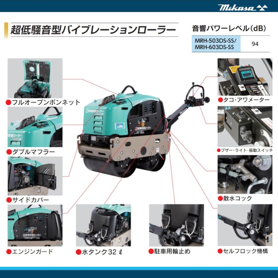 三笠産業 超低騒音型バイブレーションローラー 超低騒音型ハンドローラー MRH-503DS-SS バイブレーションローラー 超低騒音型 ...