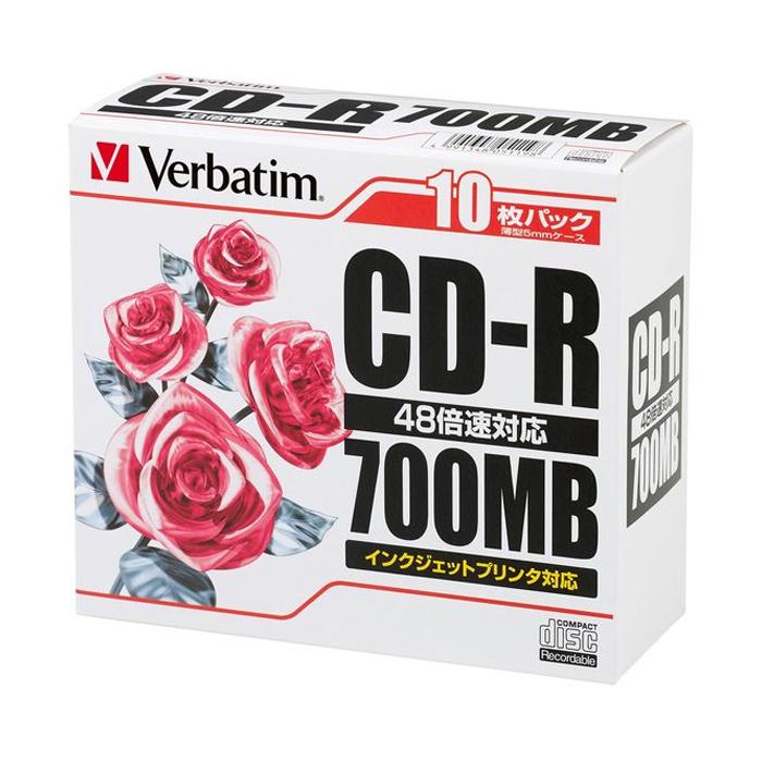 [三菱化学メディア]CD-R 700MB 10枚入 4-48倍速対応 [SR80PP10] :1184-4991348051198:ケンコーエクスプレス2号店 - 通販 - Yahoo!ショッピング