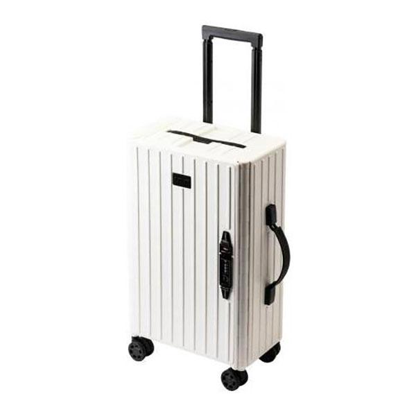 &.FLAT(アンドフラット) キャリーバッグ 35L 世界最薄 軽量 折りたたみ 片面開閉式 TSAロック 静音キャスター マットカラー FL14400002/WH(ホワイト) : ケンコー ...