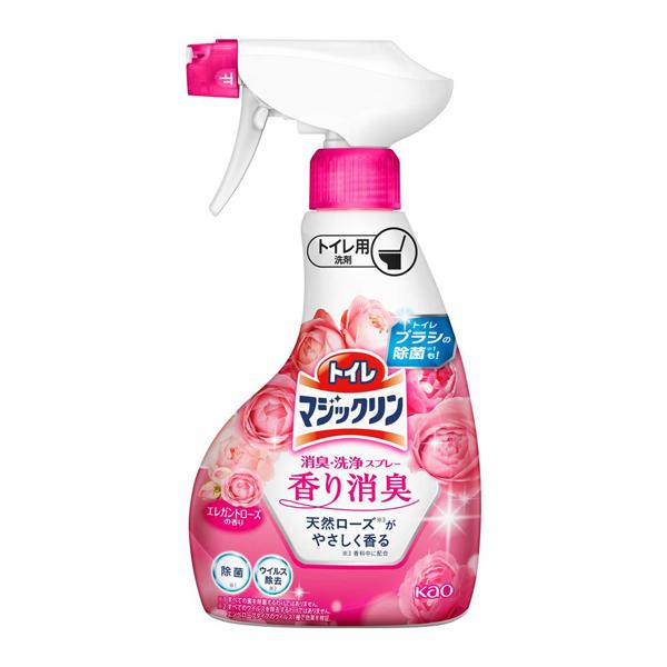 Kao [花王]トイレマジックリン 消臭・洗浄スプレー 香り消臭 エレガントローズの香り 本体 350ml(トイレ用品 トイレ掃除 掃除用品) : ケンコーエクスプレス - 通販 ...