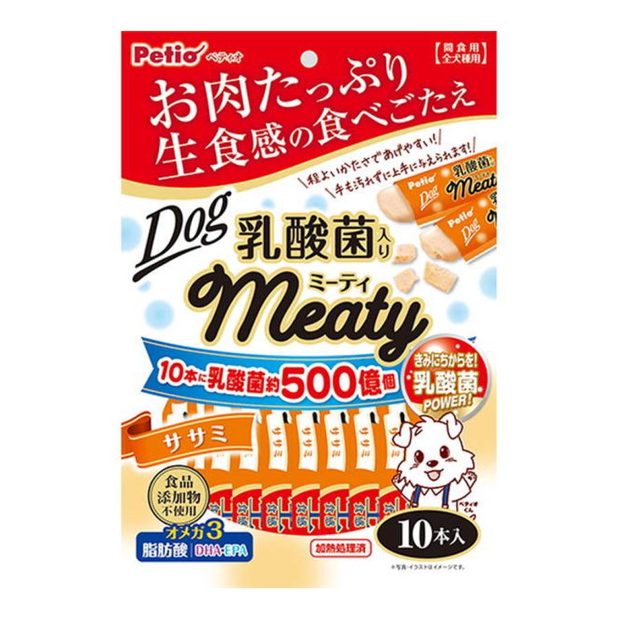 Petio 【あわせ買い2999円以上で送料無料】ペティオ Meaty ミーティ ササミ 乳酸菌入り 10本入 犬用 : ケンコーライフ ヤフー店 - 通販 - Yahoo!ショッピング