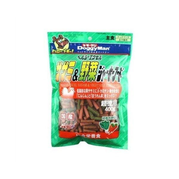 (あわせ買い2999円以上で送料無料)ドギーマン ヘルシーエクセル ササミ&野菜ジャーキーフード 超徳用 400g : ケンコーライフ ヤフー ...