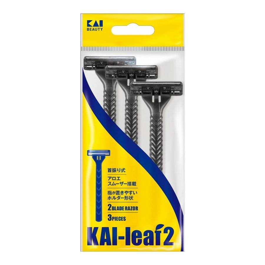 貝印 【送料無料】貝印 KAI leaf2 GA0003 （3本入） 1個 : ケンコーライフ ヤフー店 - 通販 - Yahoo!ショッピング