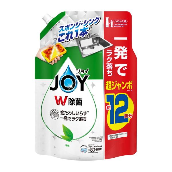 ジョイ 【送料無料・まとめ買い×4個セット】P&G W除菌 緑茶の香り つめかえ用 超ジャンボ 1550mL 食器用洗剤 : ケンコーライフ ヤフー店 - 通販 - Yahoo!ショッピング