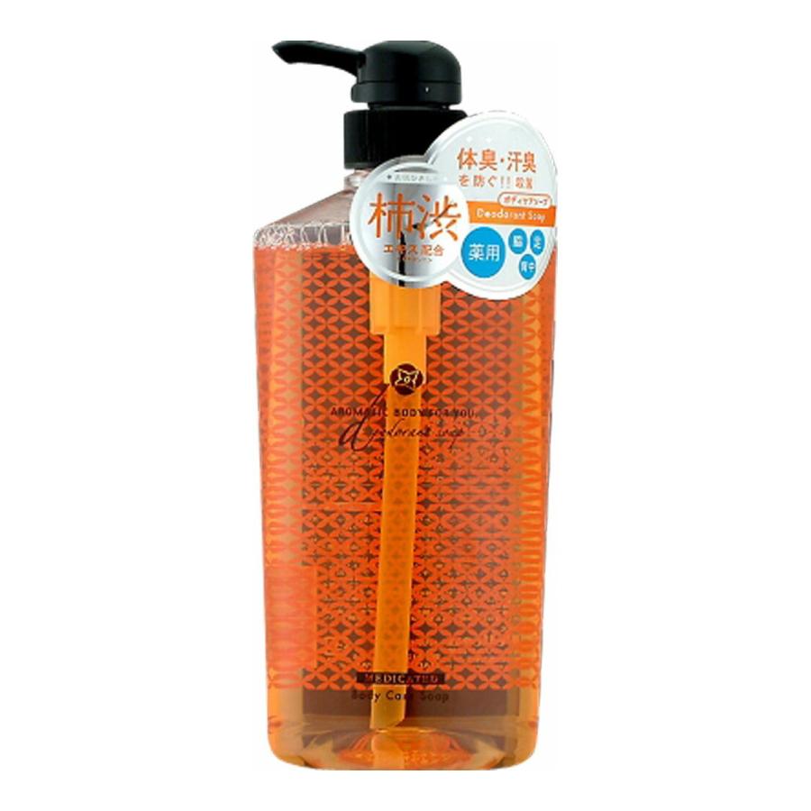 【あわせ買い2999円以上で送料無料】ペリカン石鹸 薬用 デオドラント アロマティックリキッドソープ 柿渋エキス配合 620ml :103 ...