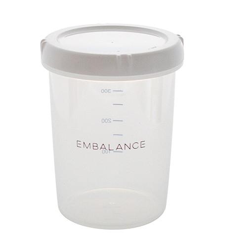 EMBALANCE DEEP ROUND CONTAINER（エンバランスディープラウンドコンテナ） ホワイト S 500ml 【エンバランス ...