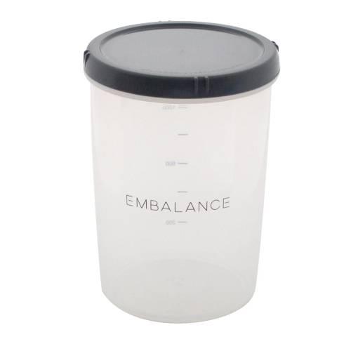 EMBALANCE DEEP ROUND CONTAINER（エンバランスディープラウンドコンテナ） グレー L 1500ml 【エンバランス ...