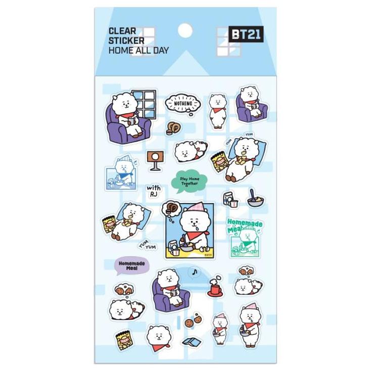 BT21 ステッカー(RJ)セット(minini TATTOO STICKER,BABY DAILY STICKER,HOLOGRAM ...
