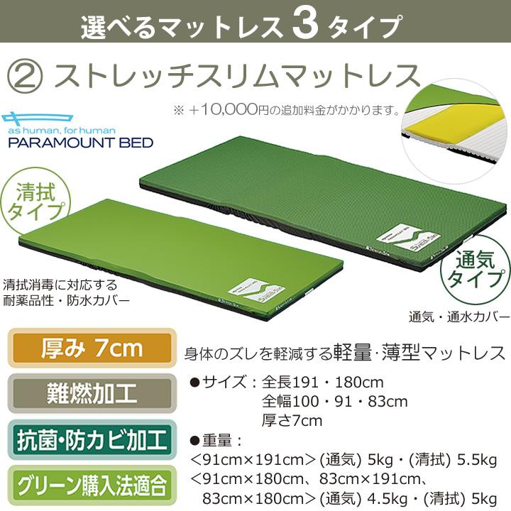 パラマウントベッド 介護ベッド 楽匠プラス 3モーション Hタイプ スリムボード 選べるマットレス サイドレール付き KQ-A6314 KQ-A6325 KQ-A6336 :kq-a6325 ...