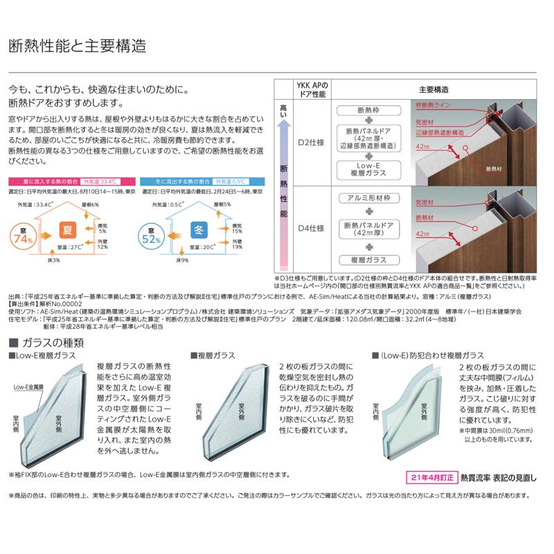 玄関ドア VenatoD30 親子 C04T型 通風タイプ D2/D4仕様 W1235×H2330mm YKKap ヴェナート おしゃれ 扉 リフォーム DIY :ykkvntdoy30 ...