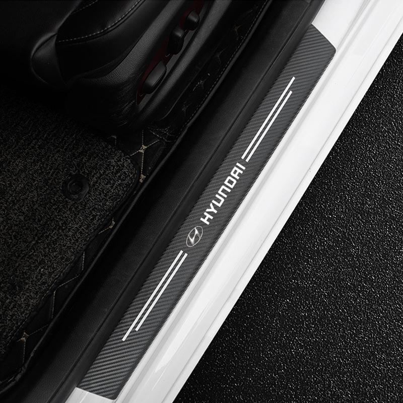 車 サイドステップ サイドステップガード スカッフプレート 汎用 傷防止テープ カバー ステッカー ドアモール サイドシール スカッフ 4ピース カーボン JCSM : JCSMストア ...