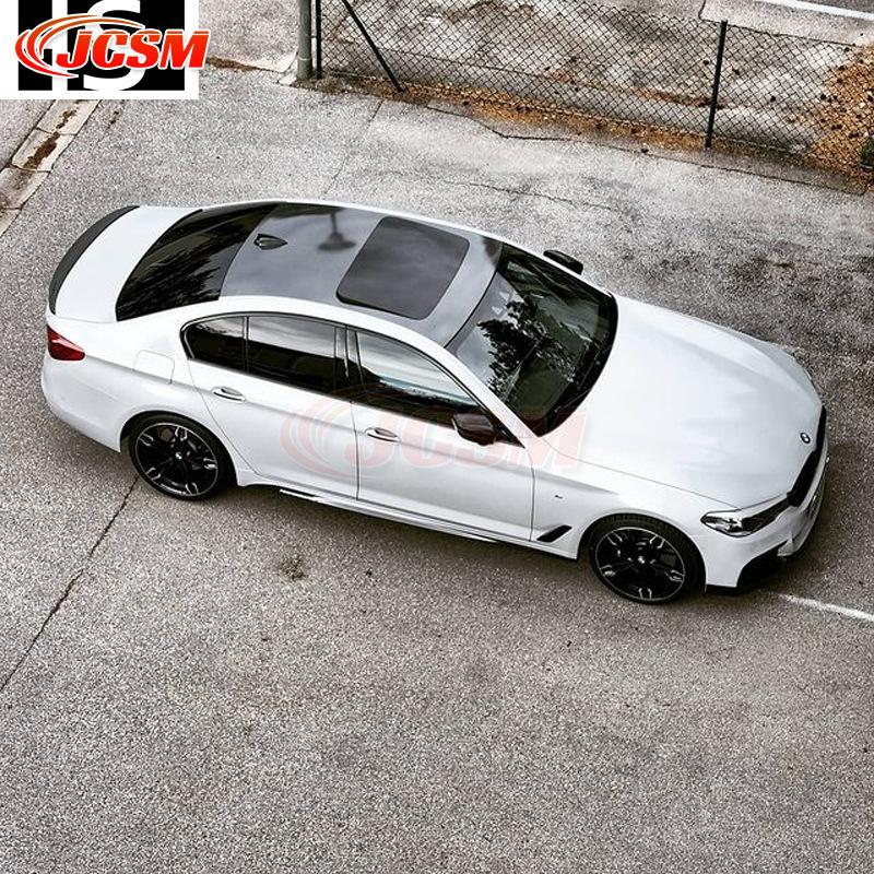 BMW 5シリーズ G30 G38/M5 F90 17-22年 リアルカーボン製 Pタイプ トランクスポイラー ルーフスポイラー トリム リアウイングスポイラー JCSM リップ : JCSM ...