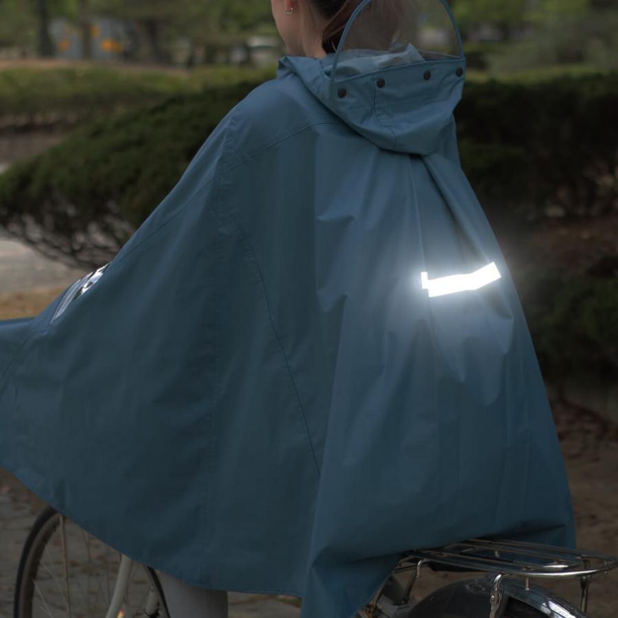 MARUTO（マルト） クリームベージュ 自転車屋さんのポンチョバイザー付き D-3POA-VI 男女共用【身長155cm〜180cm ...