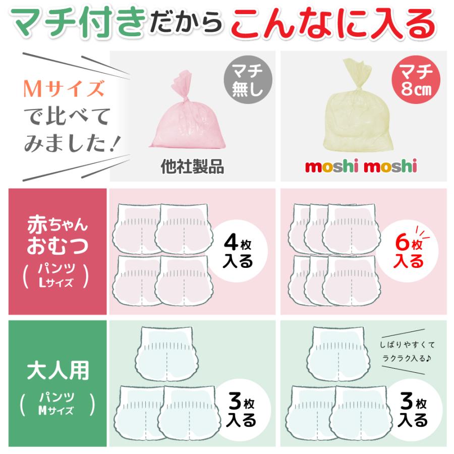 (ケラッタ) moshimoshi おむつ 防臭袋 M 臭わない 袋 におわない 消臭 オムツ うんち 赤ちゃん ペット 犬 猫 マチ付き :moshi-m:ケラッタ Yahoo!店 - 通販 ...