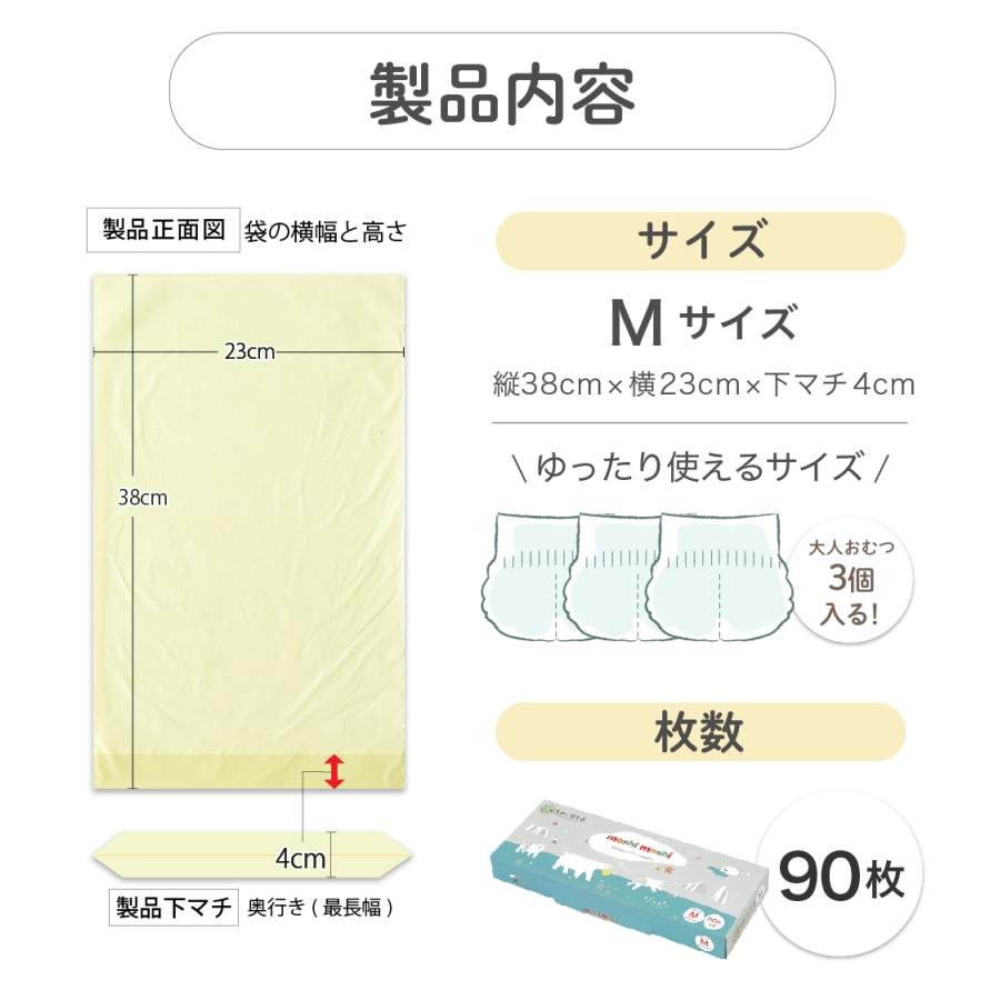 kerata (ケラッタ) moshimoshi おむつ 防臭袋 M 臭わない 袋 におわない 消臭 オムツ うんち 赤ちゃん ペット 犬 猫 マチ付き : ケラッタ Yahoo!店 - 通販 ...