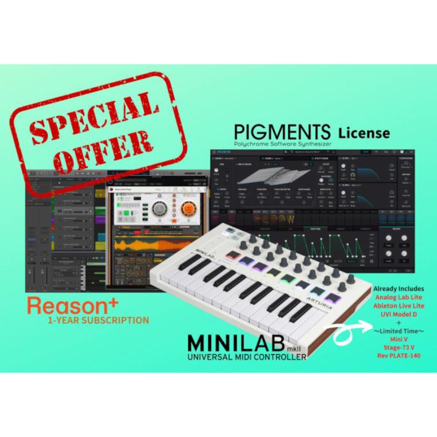 Arturia MINILAB MK2 SP 【数量限定 PIGMENTS & Reason+ バンドル】 : 10044868 ...
