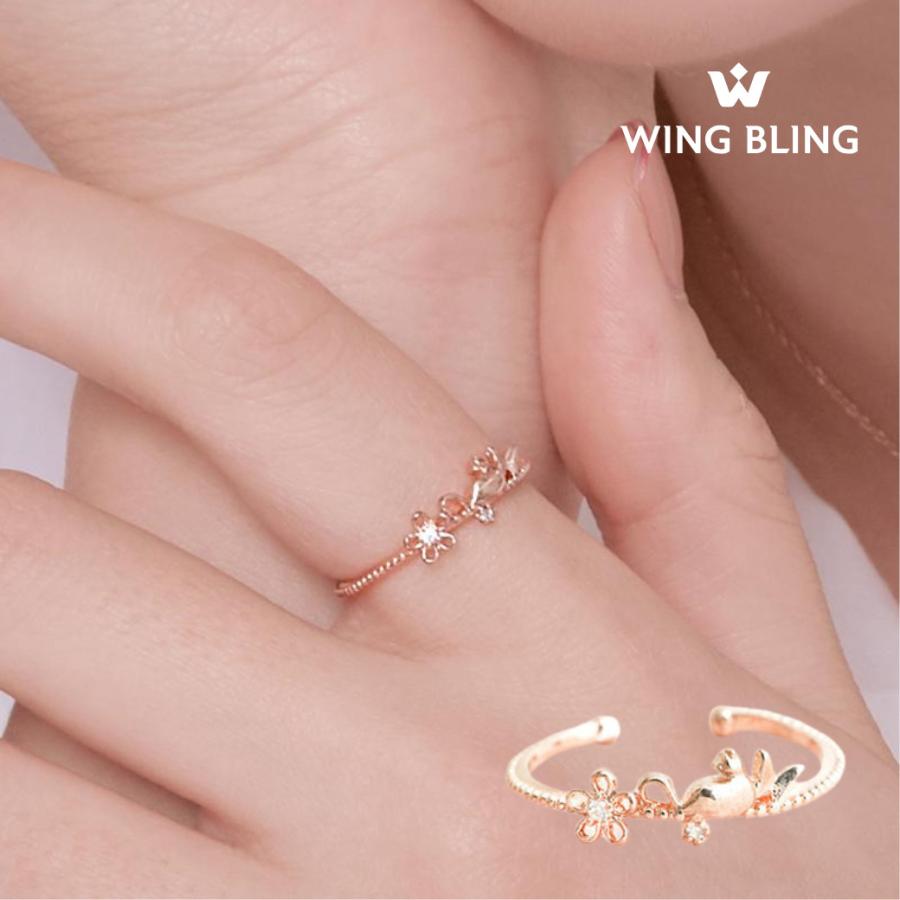 WINGBLING 韓国アクセ ブルーミングキャット リング : 猫の爪とぎ専門店 キーテイル - 通販 - Yahoo!ショッピング