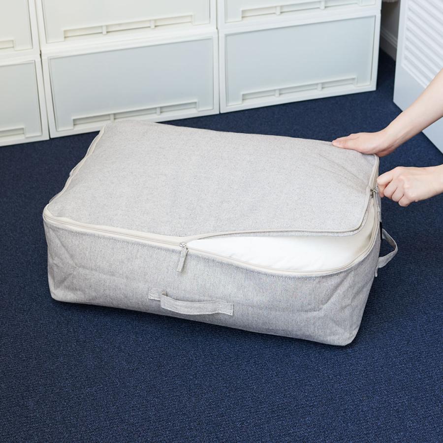 KEYUCA 衣類収納 衣装ケース 収納 ボックス ケース 布 衣類 洋服 グレー ｜ Popyre たためる フタ式ベッドBOX ケユカ : KEYUCA Yahoo!ショッピング店 ...