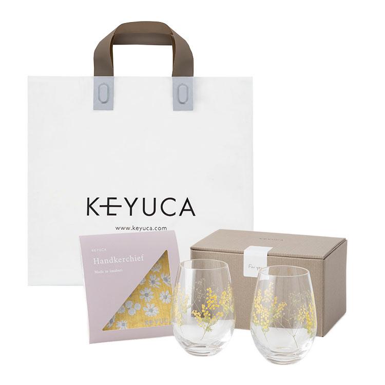 コップ ギフト ペアセット ハンカチ タンブラー グラス ペアグラス[【WEB限定】ペアタンブラー＆ハンカチセット KEYUCA ケユカ] :1500760:KEYUCA Yahoo ...