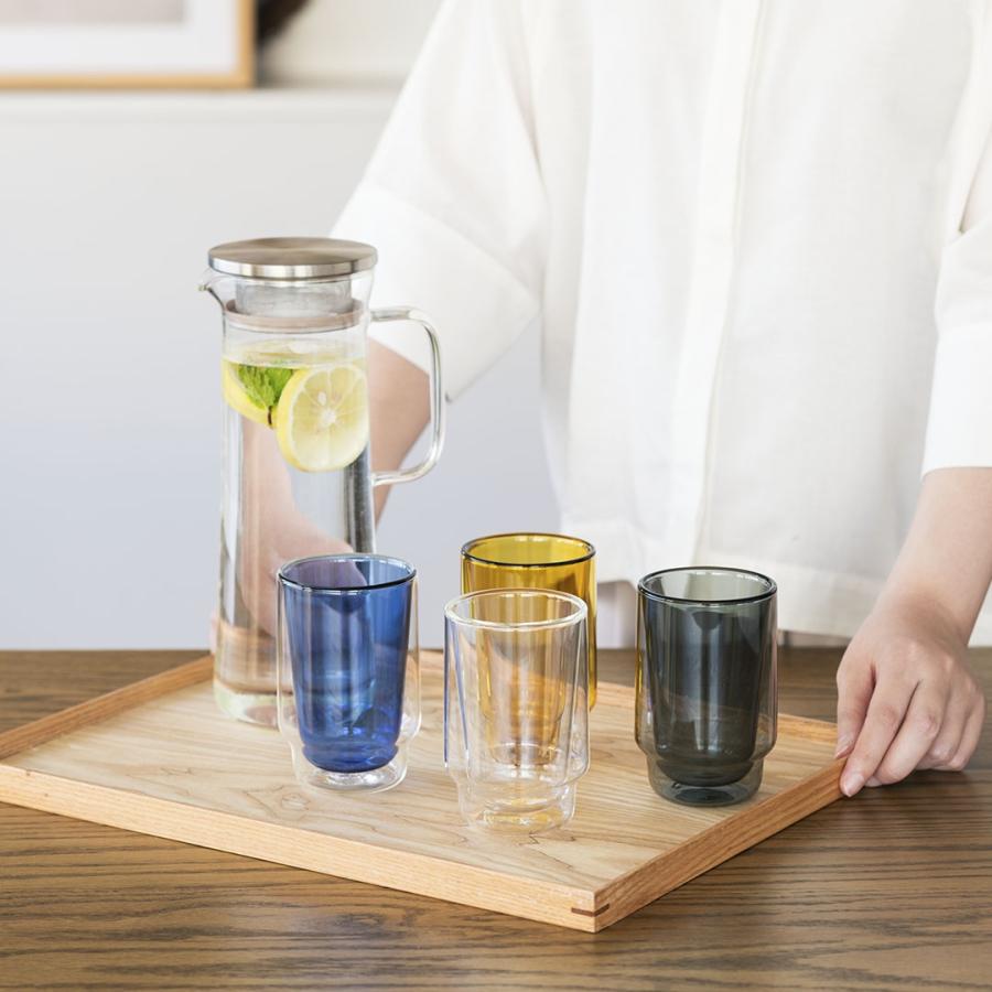 可愛い コンパクト 食洗器 電子レンジ オールシーズン コーヒー 紅茶 ｜ Crist 耐熱スタッキングカップ 230ml クリア×ブルー KEYUCA(ケユカ) :1500788 ...