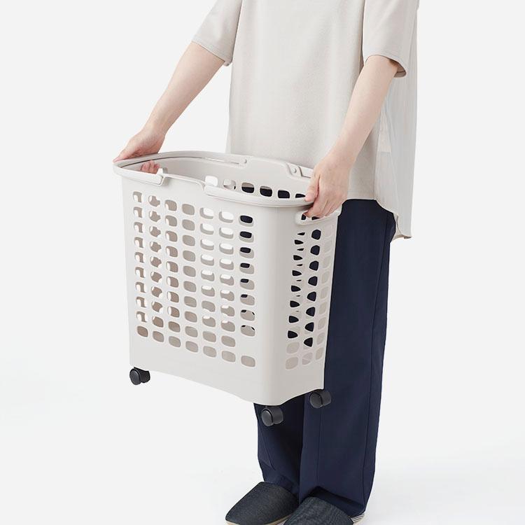 洗濯かご キャスター 洗濯物 隙間収納 収納 [【WEB限定】スリムなランドリーバスケット ライトグレー 2個セット KEYUCA ケユカ] :2set4100172:KEYUCA Yahoo ...